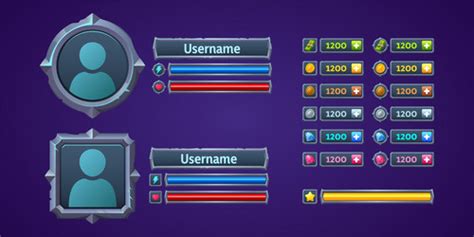 Green Sci Fi Game User Interface Royalty Free Vector Image
