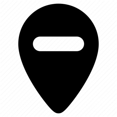 Delete Location Map Marker Minus Navigation Remove Icon