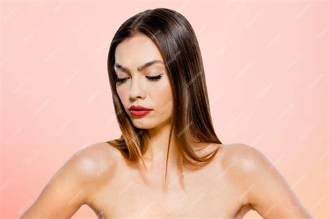 Premium Photo Close Up Portrait Of Young Beautiful Woman Model