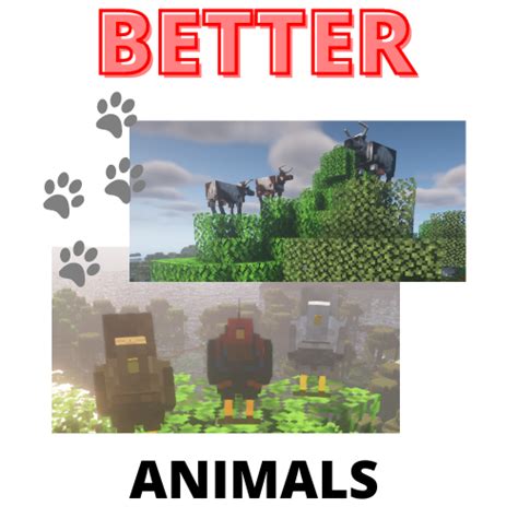 Better Animals Minecraft Resource Packs Curseforge