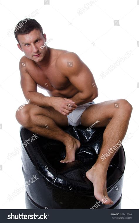 Naked Sexy Man Sitting On Chair Stock Photo Shutterstock