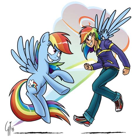 Human Ponidox Rainbow Dash By Glancojusticar On Deviantart Rainbow