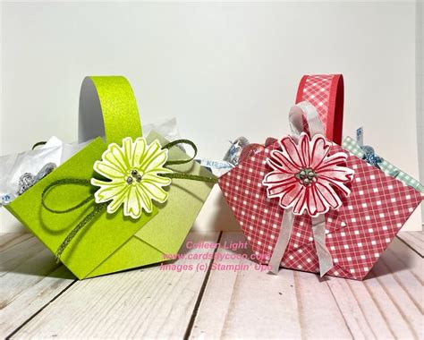 Mini Easter Baskets Using The Color And Contour Stamp Set Stampin Up