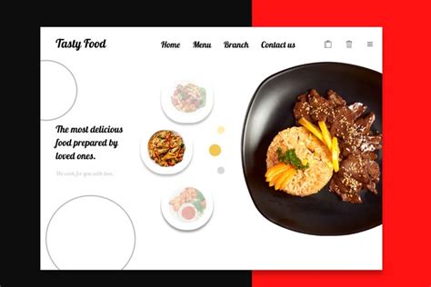 Fast Food Web Header And First Page For Websites