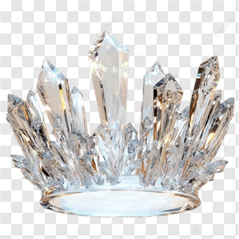 빛나는 빛의 반짝이는 크리스탈 크라운은 아름다움과 로열티를 반영합니다 반짝이는 결정 왕관 Png 일러스트 및 이미지 에 대한 무료 다운로드 Pngtree