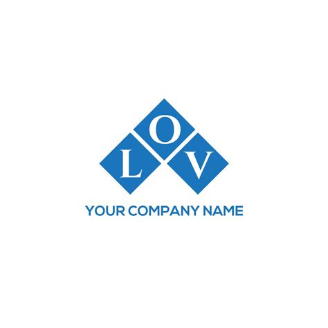 Lov Letter Logo Design On White Background Lov Creative Initials Letter Logo Concept Lov