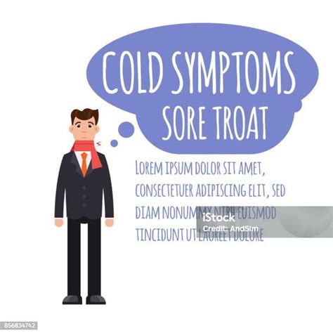 감기 Grippe 독감 또는 계절 인플루엔자 일반적인 증상 Infographic 벡터 일러스트입니다 감기와 독감에 대한 스톡