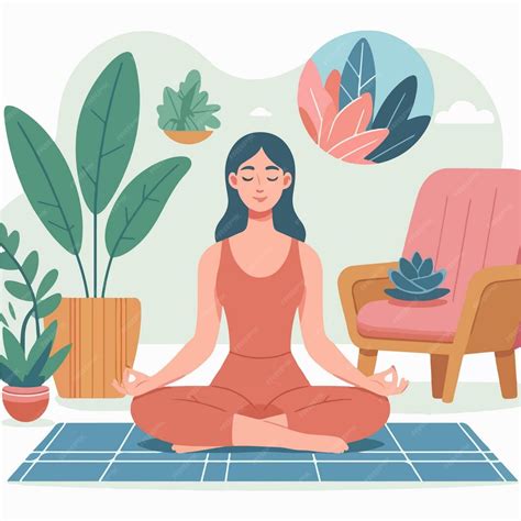 Vector Chill Relajación Meditación Concepto Ilustración De Dibujos