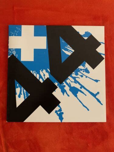 44 When Your Heart Stops Beating Vinyl Blue White Swirl Blink 182