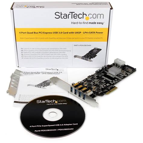 StarTech Com 4 Port PCI Express PEXUSB3S44V PC Canada