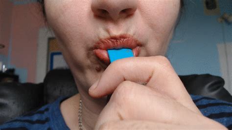 Chewing Bar And Blue Tongue Crazy Fetish Diva Clips4Sale