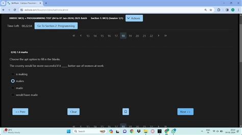 Skillrackmcq Programming Test 04 To 07 Jan 2024 2025 Batch Youtube