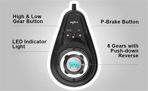 Pxn A7 Gear Shifter 61 Shift Lever With Handbrake And Highlow Gear Buttons Usb