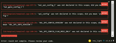 Errors Using Neopixel Library Examples With P2 Libraries Particle