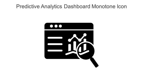 Predictive Analytics Dashboard Monotone Icon In Powerpoint Pptx Png And Editable Eps Format Ppt