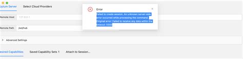 Unknownerror An Unknown Server Side Error Occurred While Processing The Command Original Error