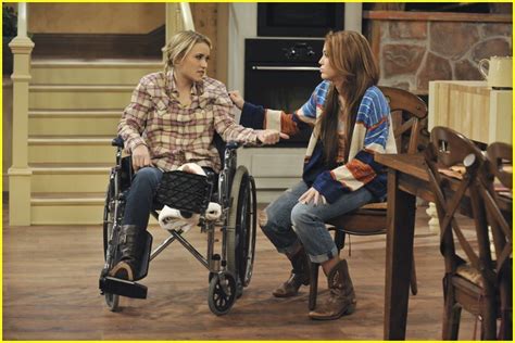 Emily Osment Miley Cyrus Wheelchair War Photo Photo Gallery Just Jared Jr