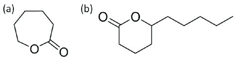 Chemical Structure Of A ε Caprolactone And B δ Decalactone Download Scientific Diagram