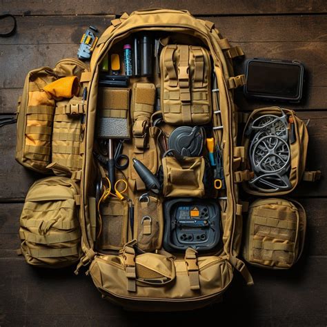 Free Tactical Gear Packed Image Backpack Tactical Survival
