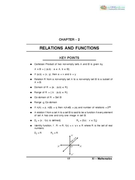 Relations And Functions Chapter 2 Pdf Function Mathematics Mathematical Analysis