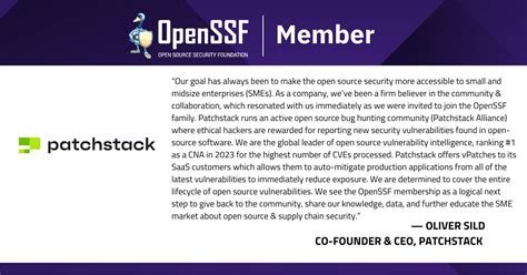 Openssf On Linkedin Opensource Oss Osssecurity