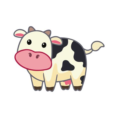 Desenhos Animados De Vaca Vaca De Ilustração Em Formato Png