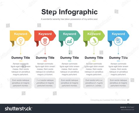 Flat Business Presentation Vector Slide Template Stock Vector Royalty Free 379275667