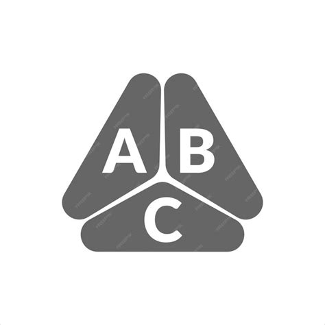 Premium Vector Abc Letter Logo Design On White Background Creative