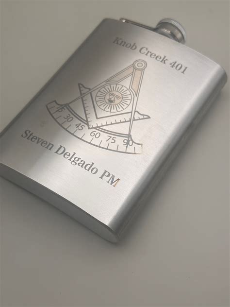 Past Master Custom Flask Etsy