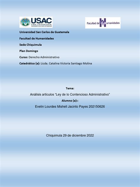 Analisis Ley De Lo Contencioso Administrativo Descargar Gratis Pdf