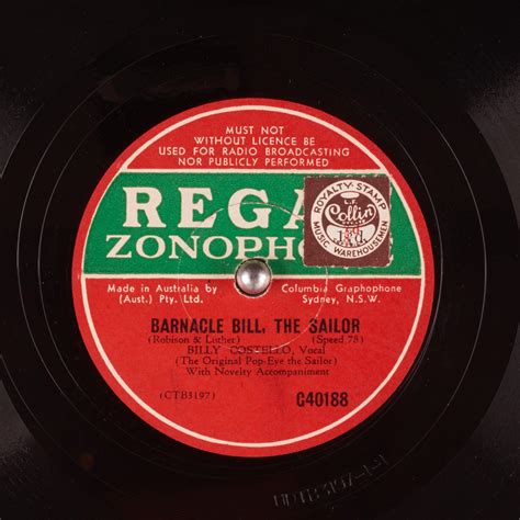 Barnacle Bill The Sailor Billy Costello Free Download Borrow And