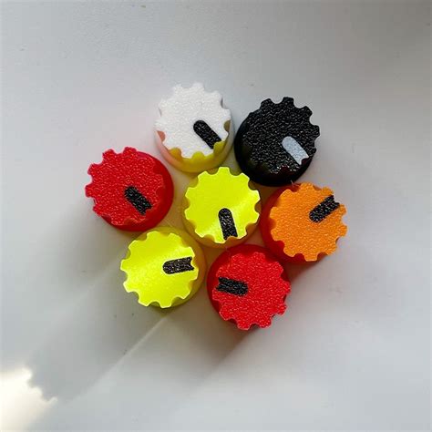 Trapdog® Coloured Reloop Knobs D Shaft Style Modular Eurorack Knobs