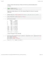 Exploring Supervised Learning Concepts In Python Course Hero