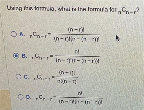 Solved Using This Formula What Is The Formula For NCnr Chegg Com