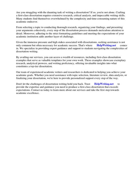 First Class Dissertation Examples Pdf Thesis Essays