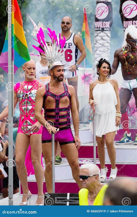 In Gay Pride Parade In Sitges Catalonia Editorial Stock Image Image