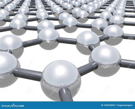 Graphene Layer Structure Schematic 3d Stock Illustration