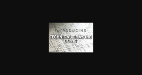 Technical Drawing Font Font Canyon