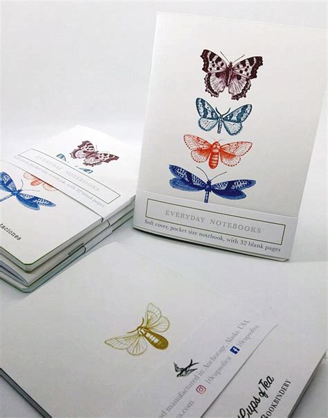 Moth Everyday Notebooks Pocket Size Softcover Notebook 32 Blank Pages