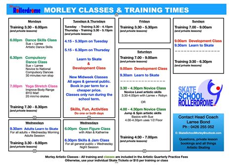 Classesskate School Morley Rollerdromemorley Rollerdrome