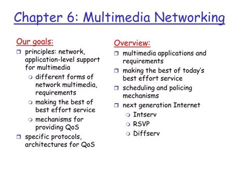 Ppt Chapter 6 Multimedia Networking Powerpoint Presentation Free Download Id5415930