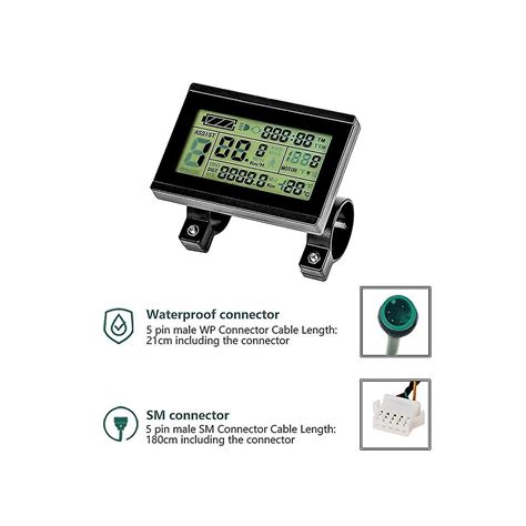 Ebike 24v36v48v72v Kt Lcd3 Display Intelligent Meter For Electric Bicycle Hub Motor Conversion