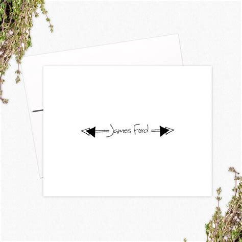 Arrow Note Cards Etsy