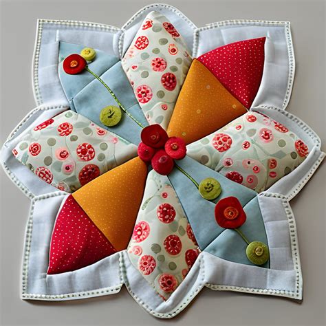 Patchwork Template Flower Template For Sewing Projects Etsy