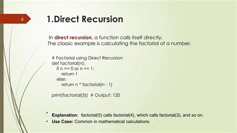 Recursive Algorithms With Their Types And Implementation Ppt