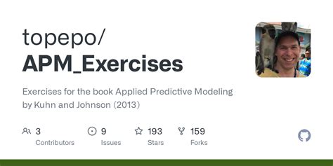 Github Topepoapmexercises Exercises For The Book Applied