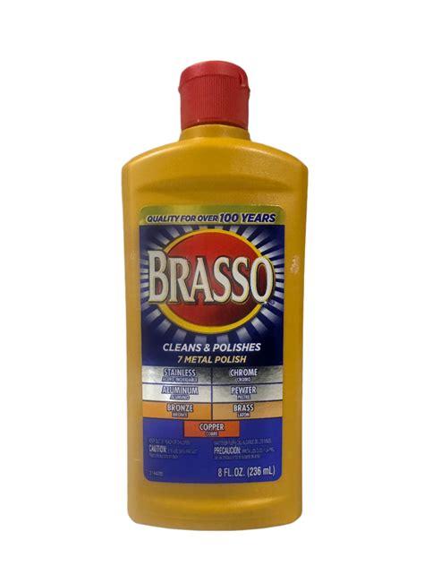 Brasso Multi Purpose Metal Polish 8oz Bottle Alphachem Solutions