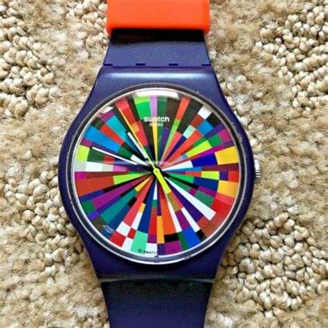 Beautiful Colorful Swatch Watch Watchcharts Marketplace
