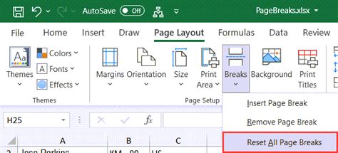 How To Insert Page Breaks In Excel Remove Delete Page Breaks