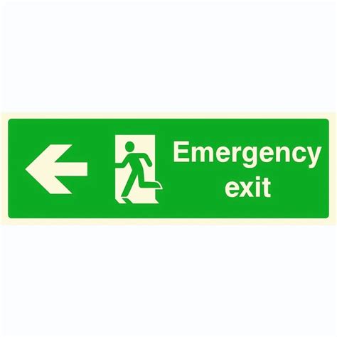 Rectangular Red Fire Exit Sign Board For Industrial At 200 Square Inch In Hyderabad
